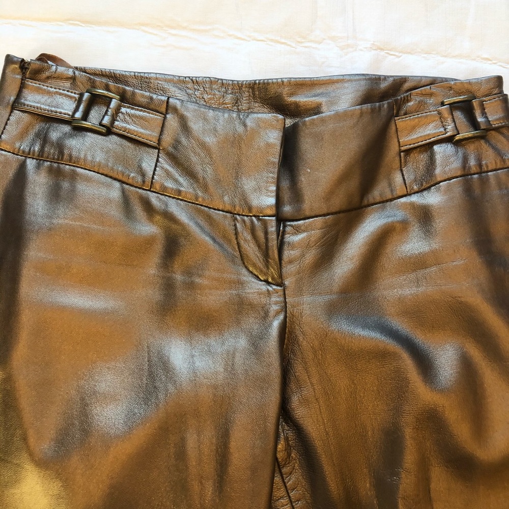 Bronze Leather Pants - Gem